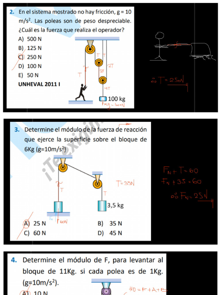 Solución de Ejercicios - Estática I | PDF