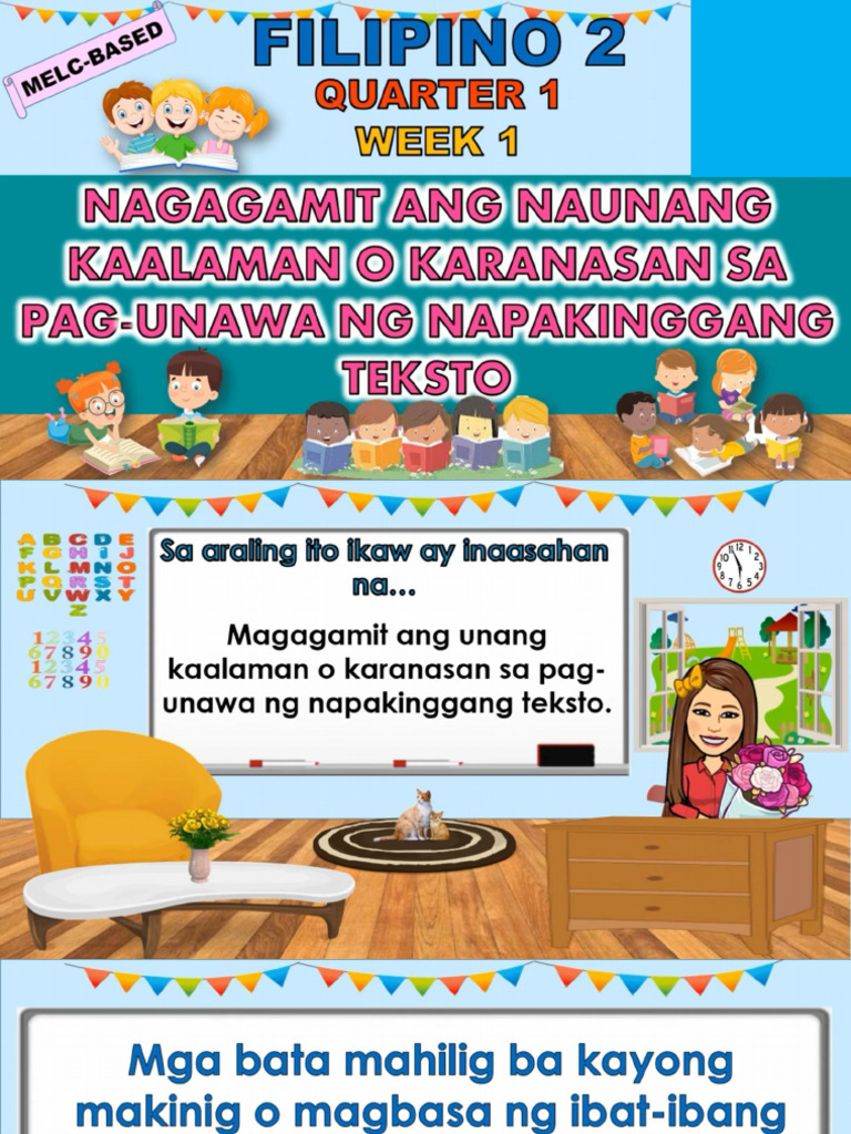 Filipino 2 Lesson 1 Paggamit NG Personal Na Karanasan Sa Paghihinuha Sa ...