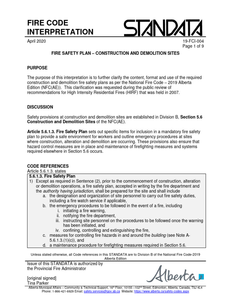 FCI 004 Fire Safety Plan | PDF | Fire Safety | Firefighting