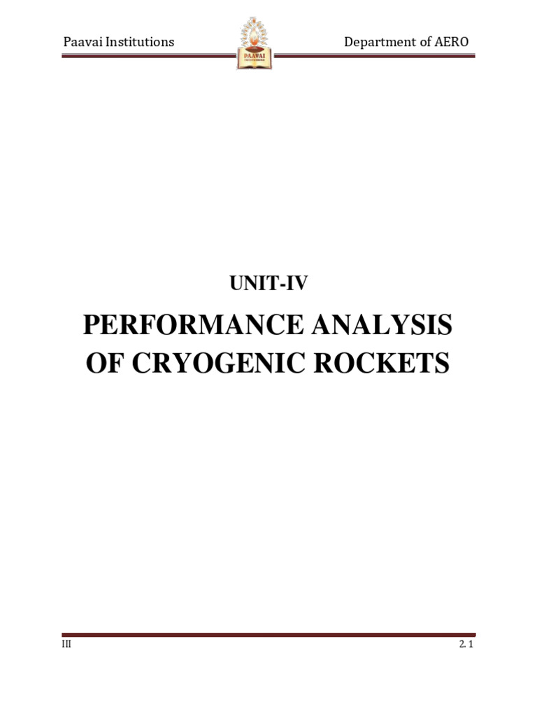 Cryogenics Unit 4 | PDF | Liquid Propellant Rocket | Rocket Propellant