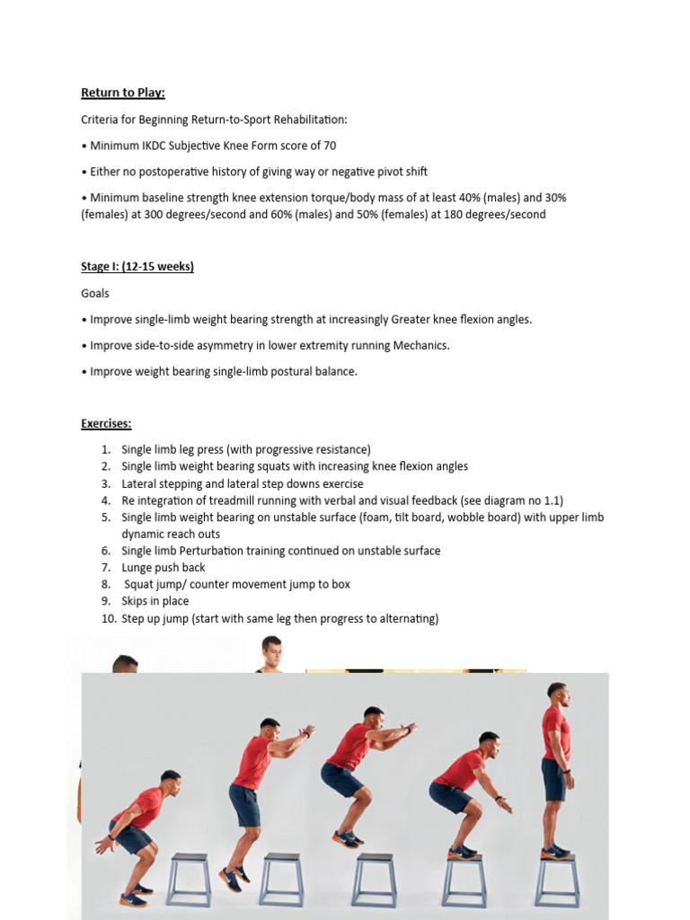 Return To Play | PDF | Anatomical Terms Of Motion | Human Leg