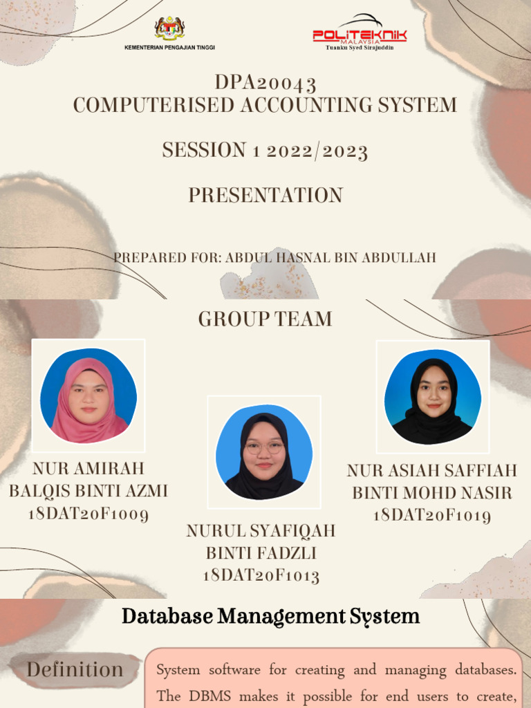 Computerised Accounting System Overview Pdf Databases E Commerce