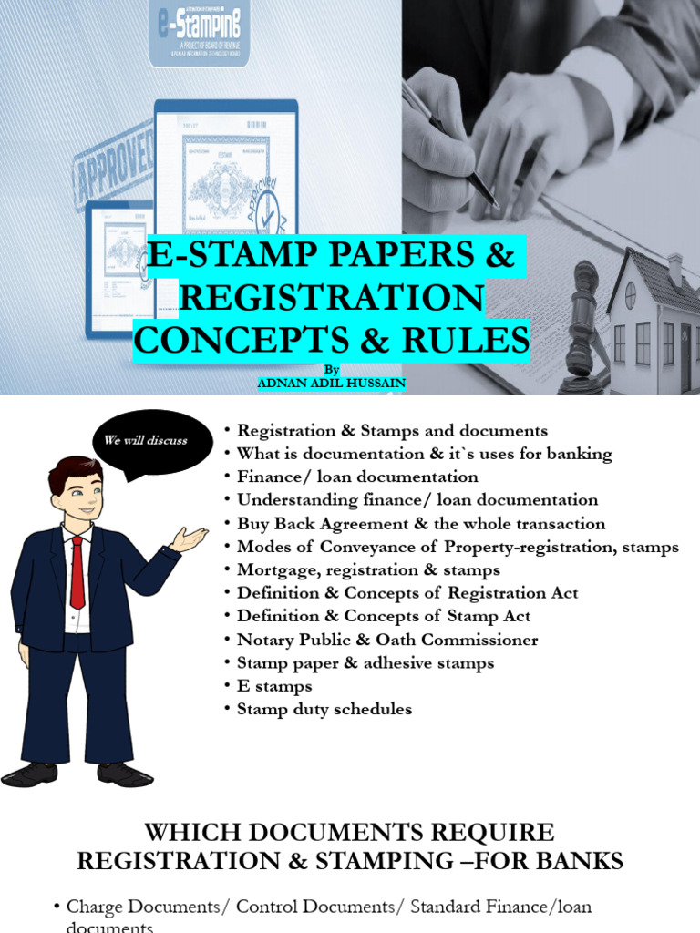 E Stamping Registration PDF Mortgage Law Notary Public