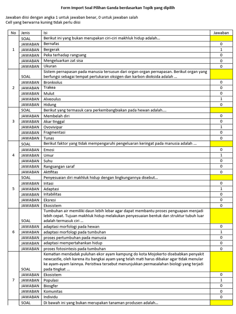 Form-Soal-Ganda IPAS DPB TKJ DKV | PDF