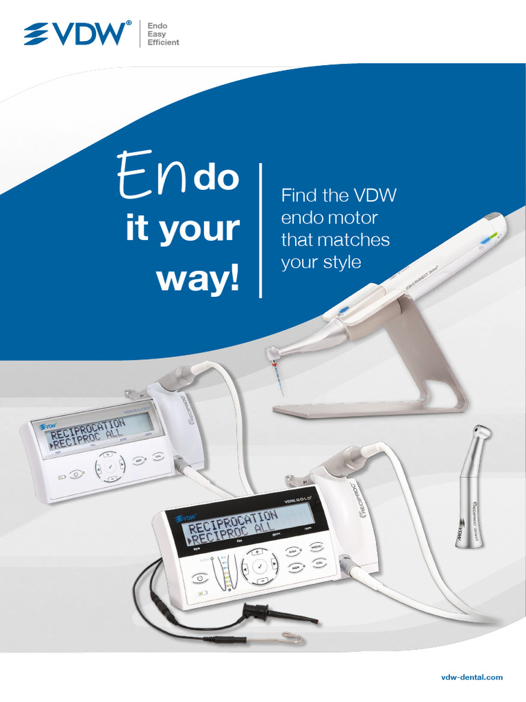 VDW Dental Endo Motors Brochure EN | PDF | I Pad | Bluetooth