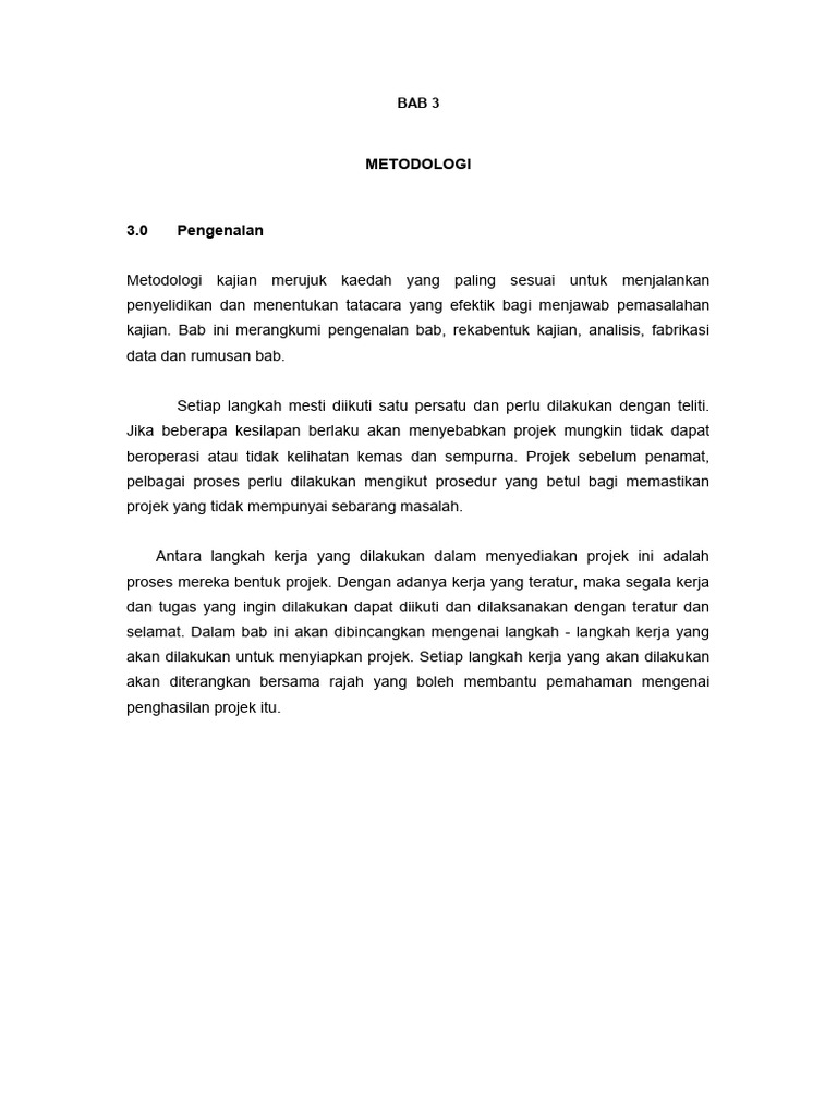 Laporan Pta Bab 3 | PDF | Teknologi & Rekayasa