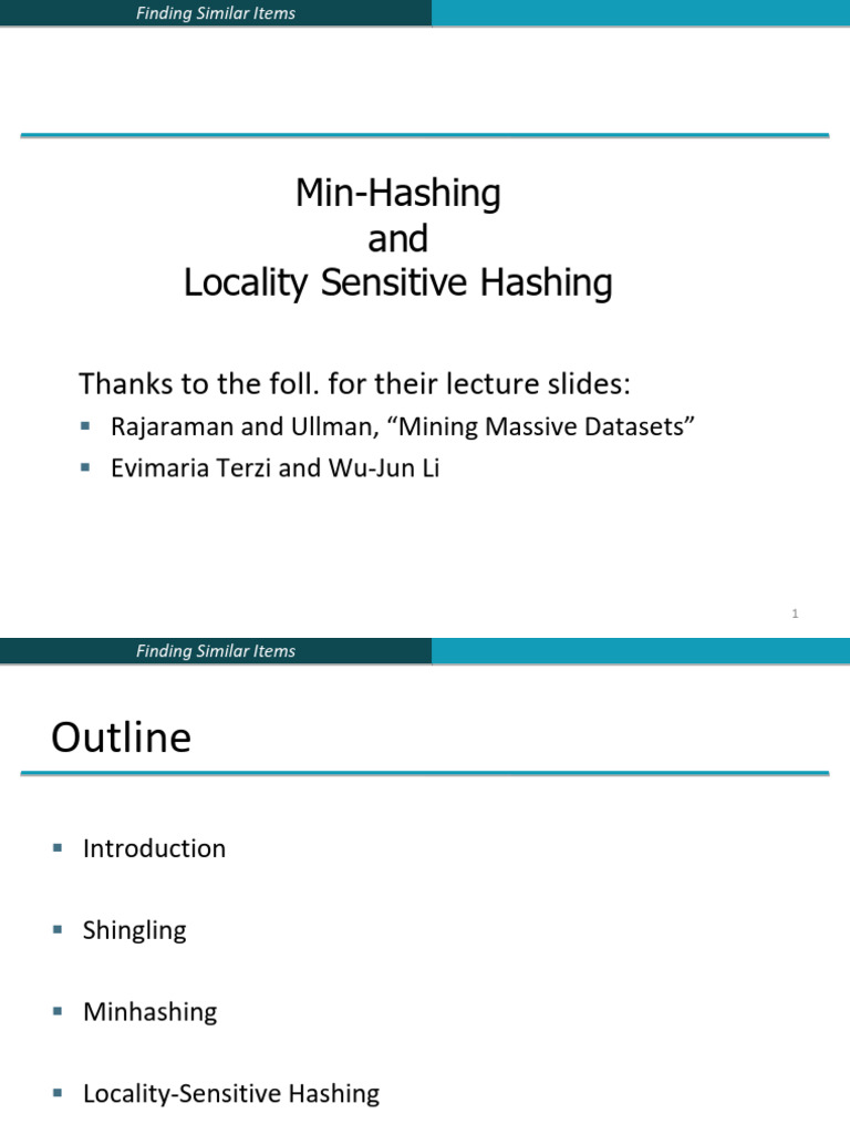 Lect 26 And 27 Locality Sensitive Hashing Pdf Algorithms And Data Structures Mathematics