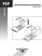 Mettler Toledo Microbalances Instruction Manual - XPR2 - XPR2U - XPR6U ...