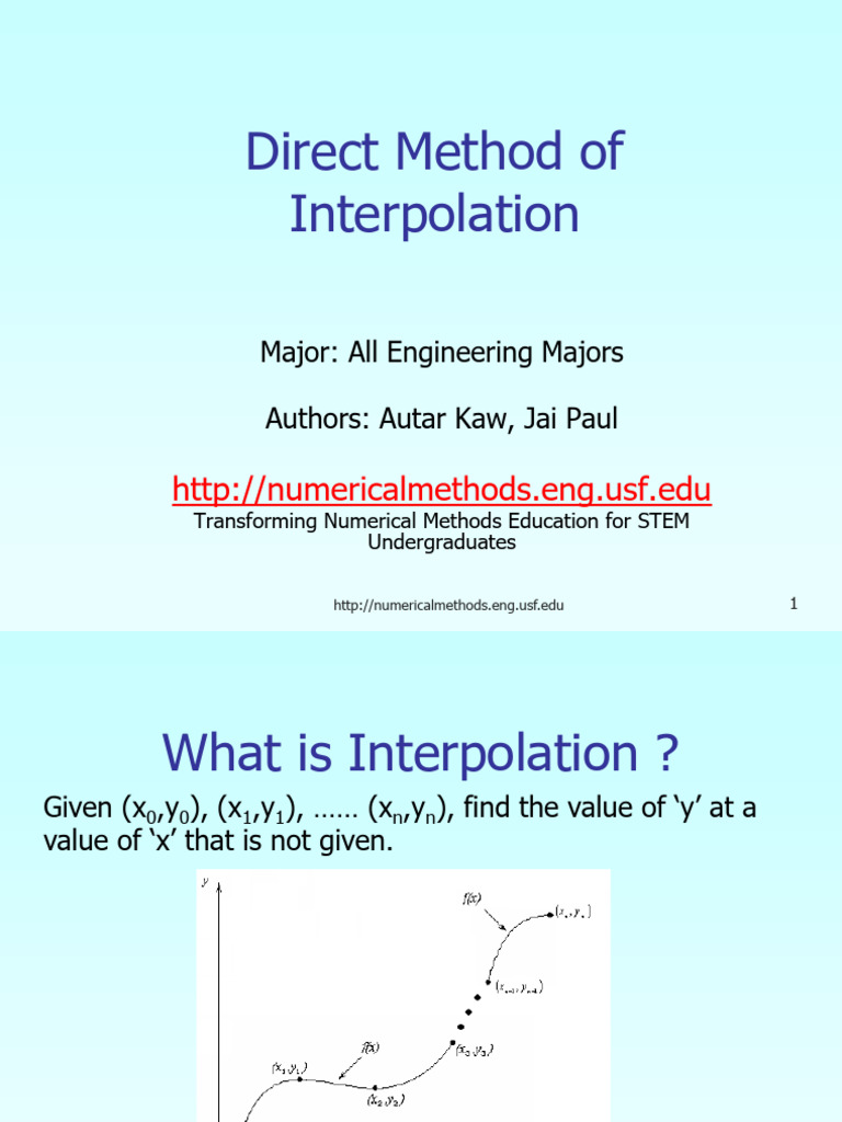 Interpol As I | PDF | Interpolation | Spline (Mathematics)