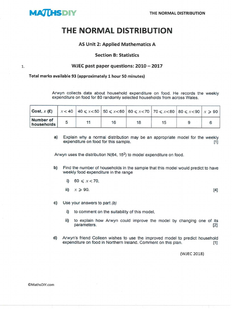 Normal Distribution SOLUTIONS | PDF