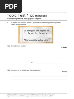 Maths Genie - A Level Revision - Algebraic Expressions Questions | PDF ...