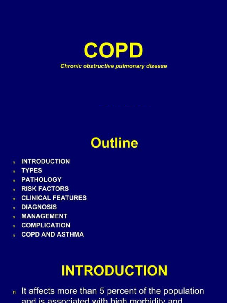 Copd | PDF | Chronic Obstructive Pulmonary Disease | Respiratory Diseases