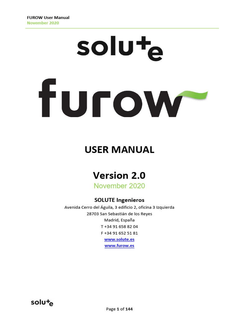 User Manual FUROW v2.0 | PDF | Microsoft Windows | Graphical User Interfaces