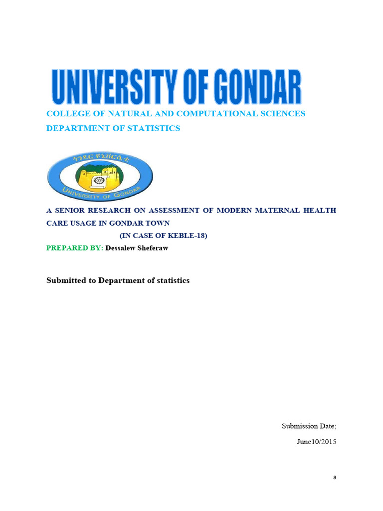 Degree - Resea Dess | PDF | Logistic Regression | Maternal Death