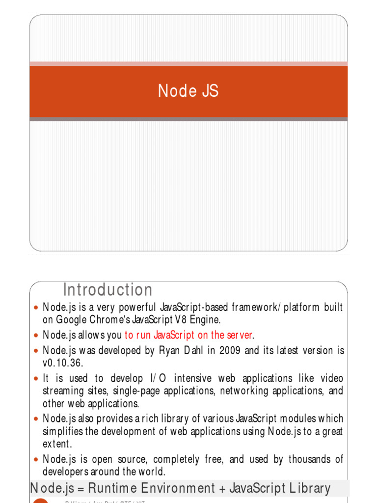 62 NoideJS HTTP Url Querystring Filesystem Eventemitter Callback Funtion 06-03-2023 | PDF | Web ...