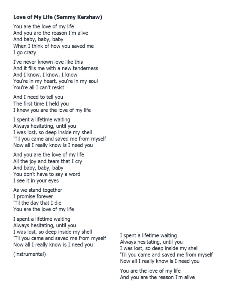 Love of My Life | PDF