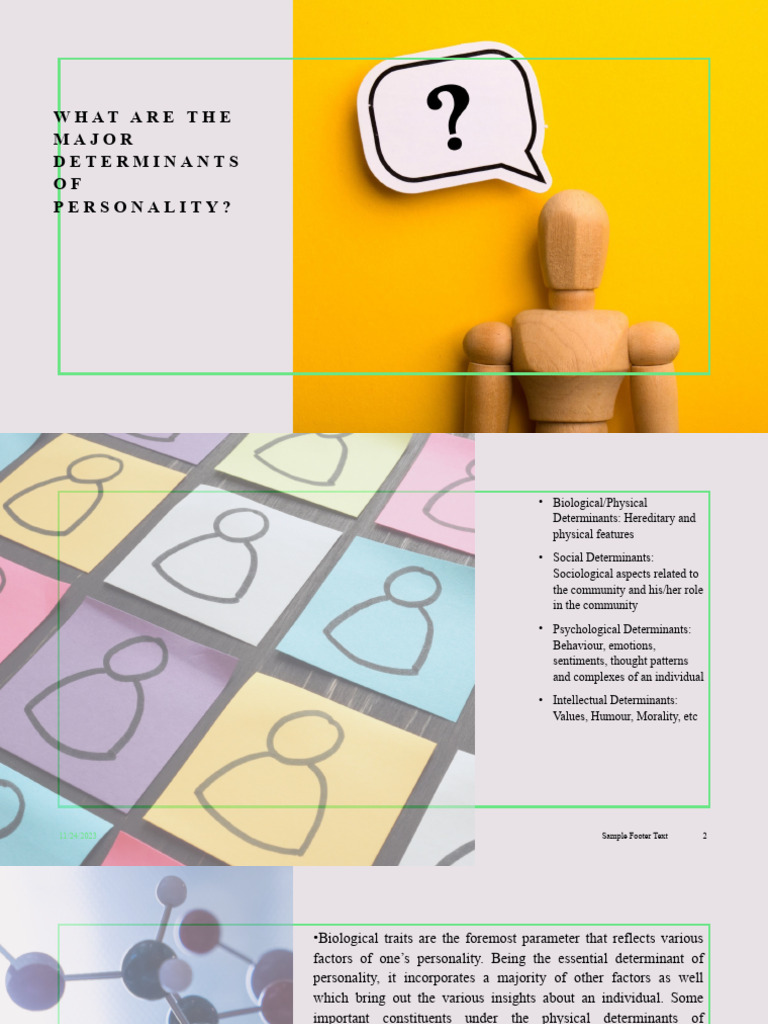 Personality Determinants Guide | PDF | Heredity | Behavior