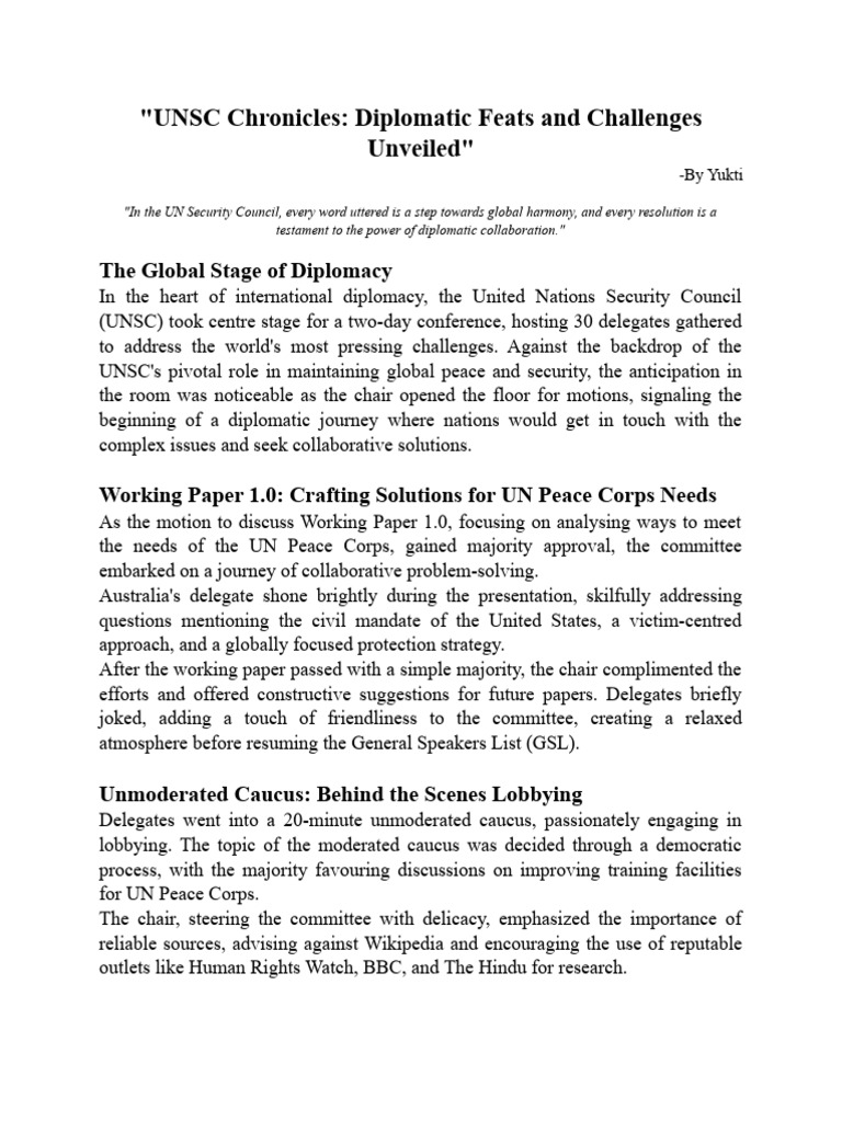 Final Report UNSC | PDF | United Nations Security Council | United Nations