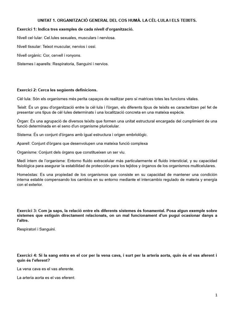 U.D.1. Dossier Activitats | PDF