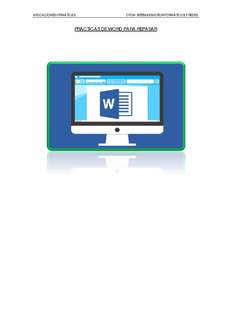 20 Practicas de Word para Repasar | PDF | Tecnología de información y ...