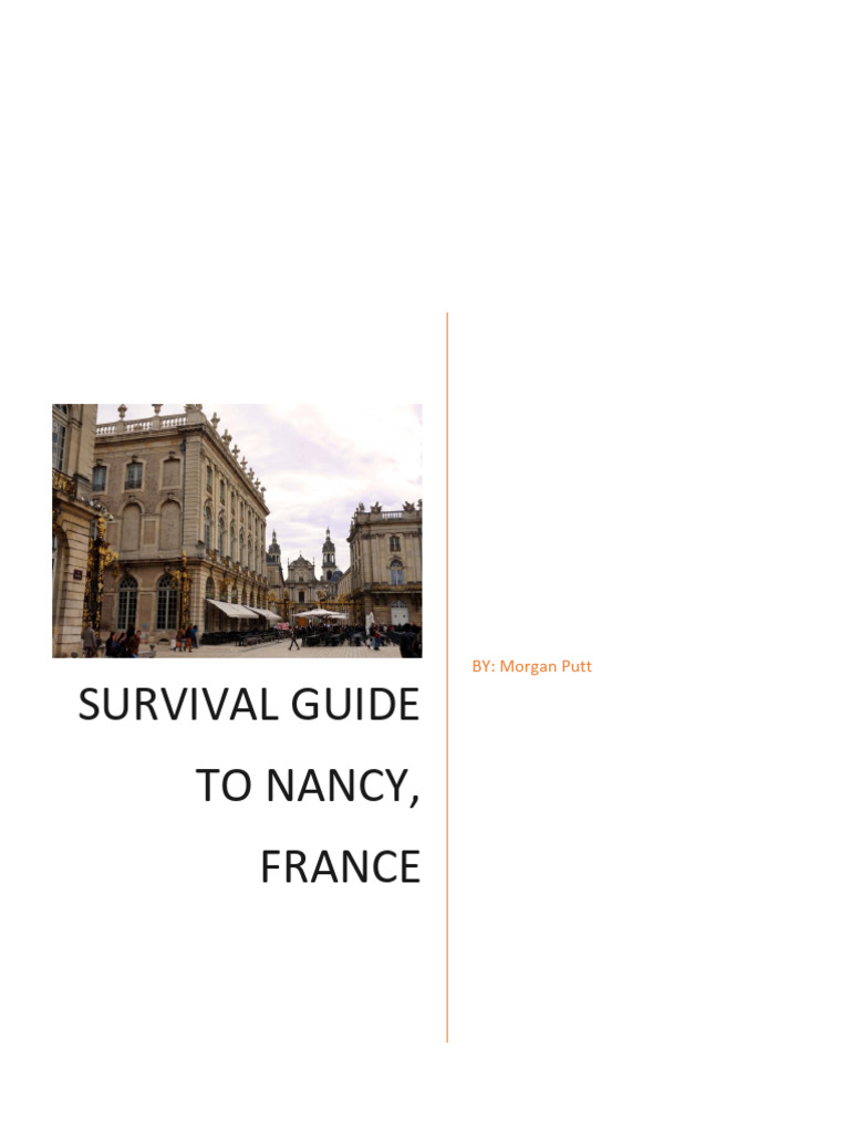 Guide To Survivng Nancy France | PDF | Restaurants | Airport