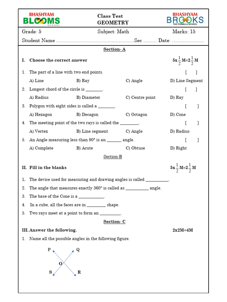 CT Geometry | PDF | Angle | Circle