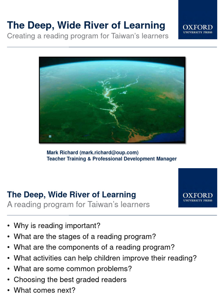 Mark Richard - The Deep, Wide River of Learning | PDF | Phonics ...