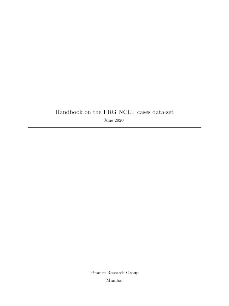 Handbook | PDF | Computer Data | Information Technology