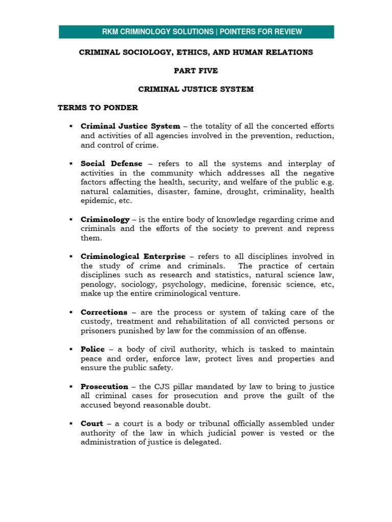 Criminal Justice System | PDF | Prosecutor | Crime & Violence
