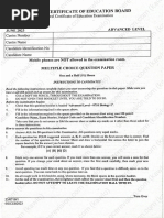 Pdfs - Biology P1 2024 GCE | PDF | Proteins | Cell Membrane