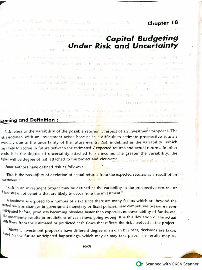 Capital Budgeting Pdf