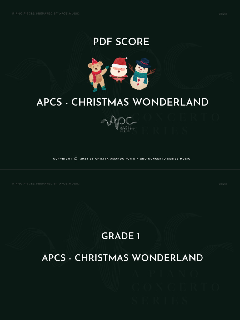 Grade 1 - Apcs Christmas Wonderland | PDF