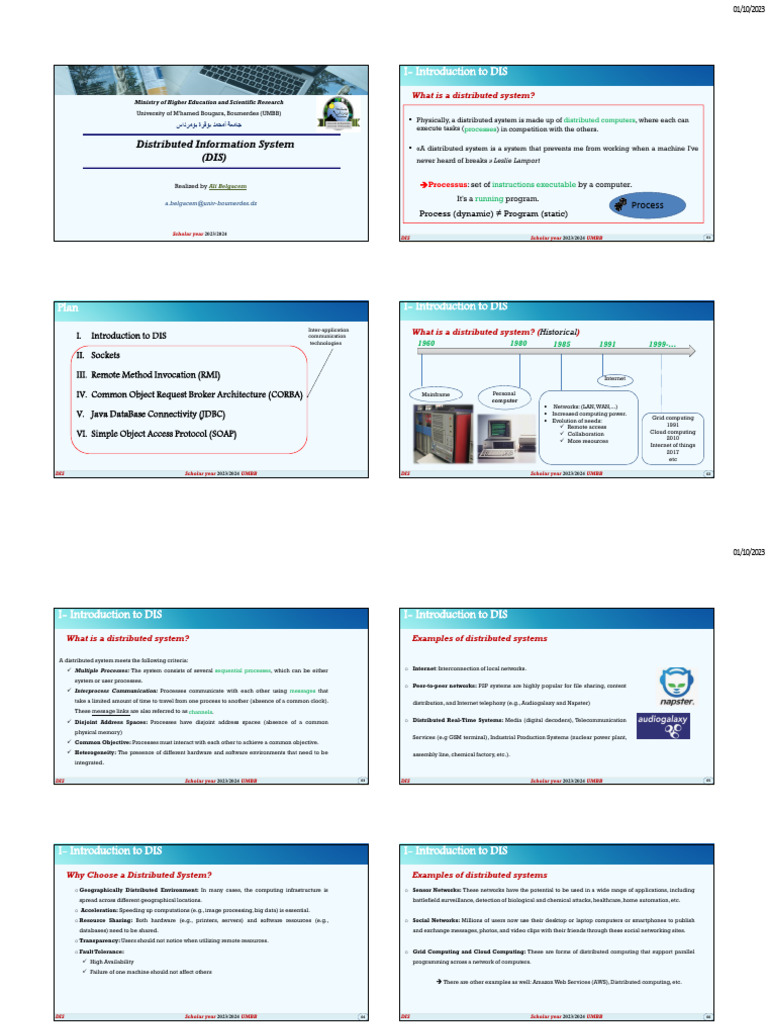 1-SID Introduction Imp | PDF | Computer Network | Soap