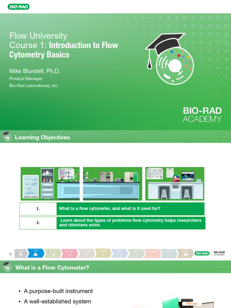 Flow Cytometry Basics Course | PDF | Flow Cytometry | Laboratories