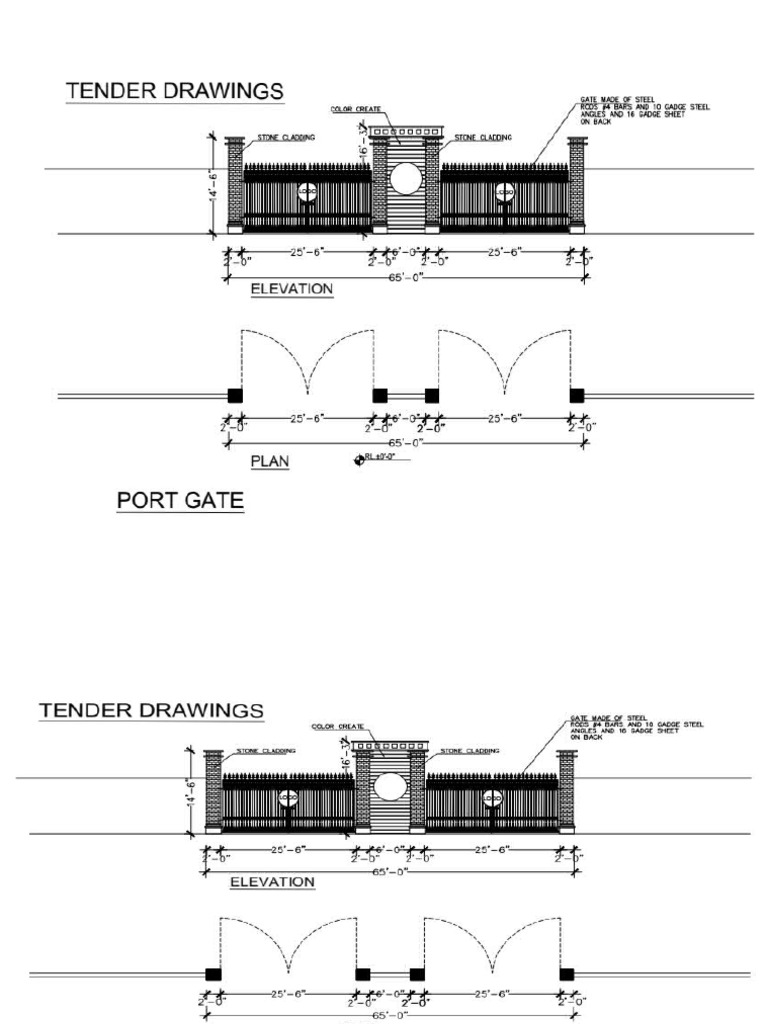 Gate Drawing | PDF