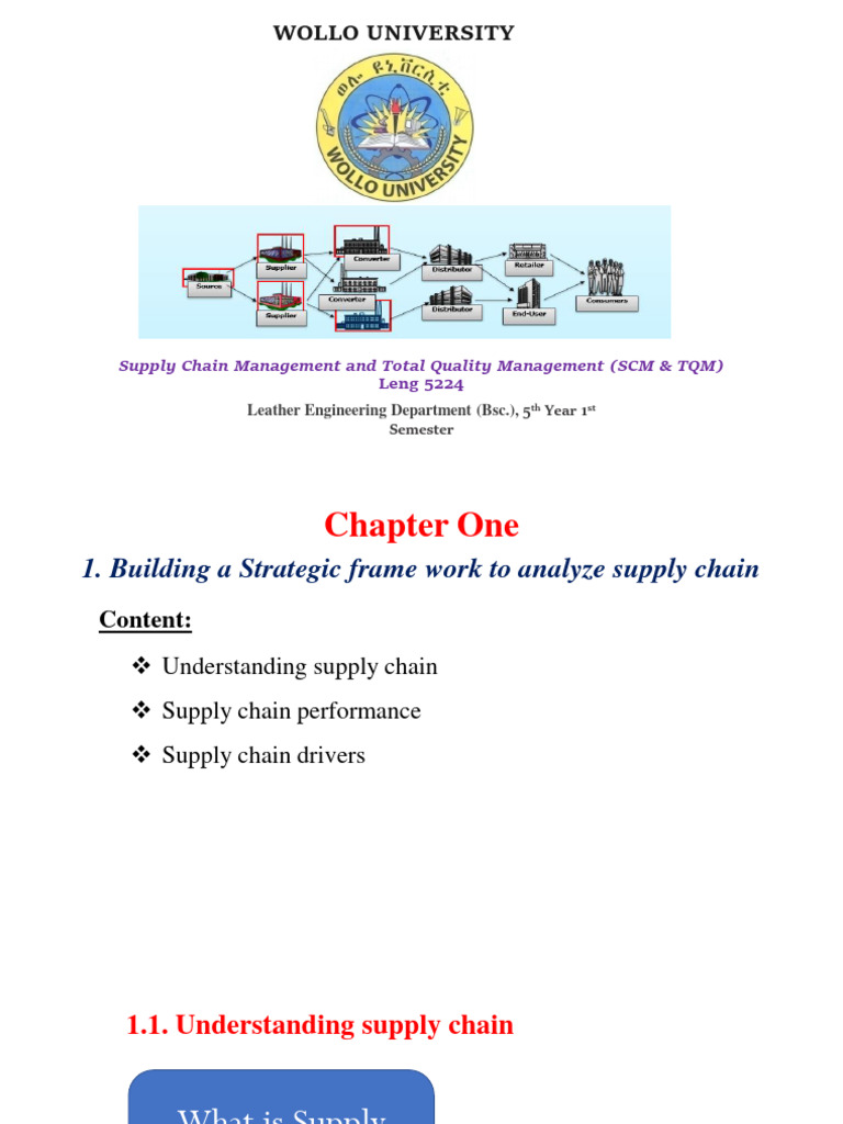 SCM PPT CH 1-4 | PDF | Supply Chain | Inventory
