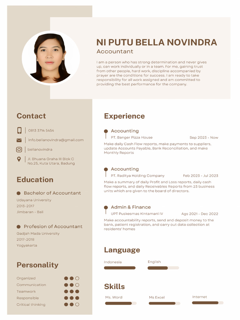 CV Bella Nocindra | PDF
