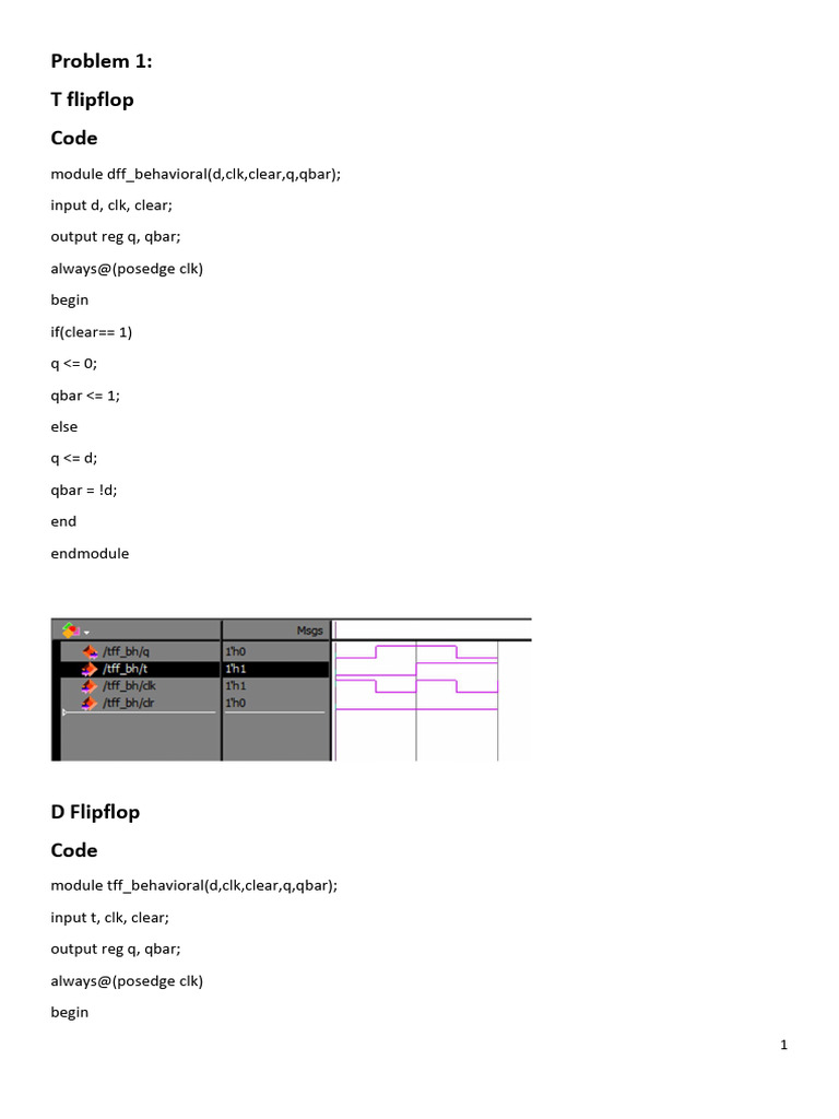 Vlsi Exp 2 Outputs | PDF