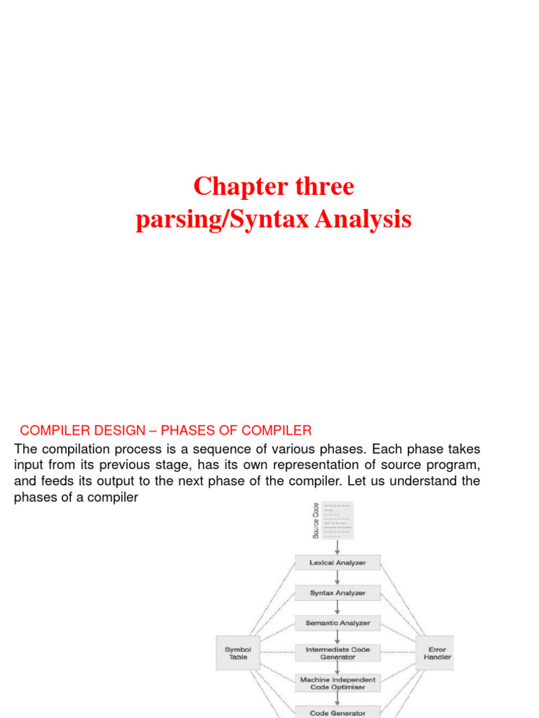 Chapter 3 Compiler Design | PDF | Parsing | Linguistics