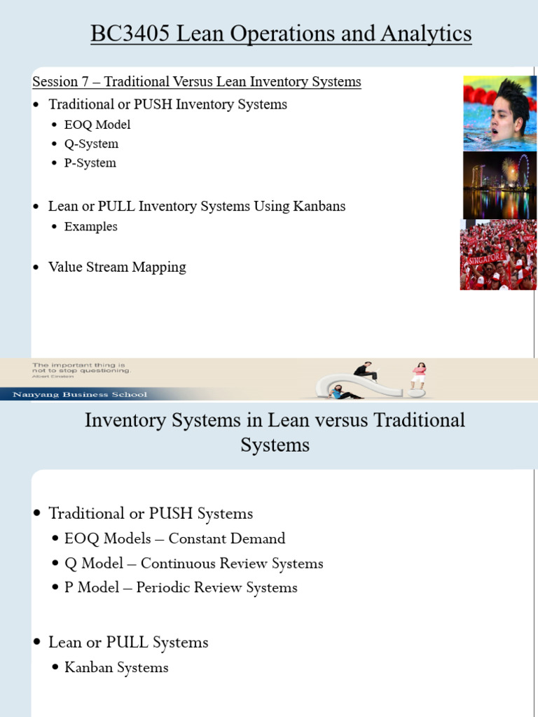 Week 7 Traditional Versus Lean Inventory | PDF | Inventory | Supply ...