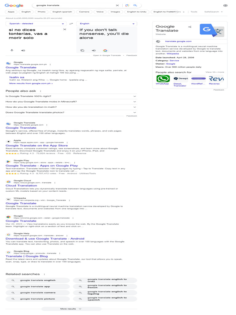Google Translate - Google Search | PDF | Google Play | Mac Os
