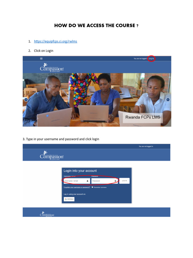 How Do We Access The Course | PDF