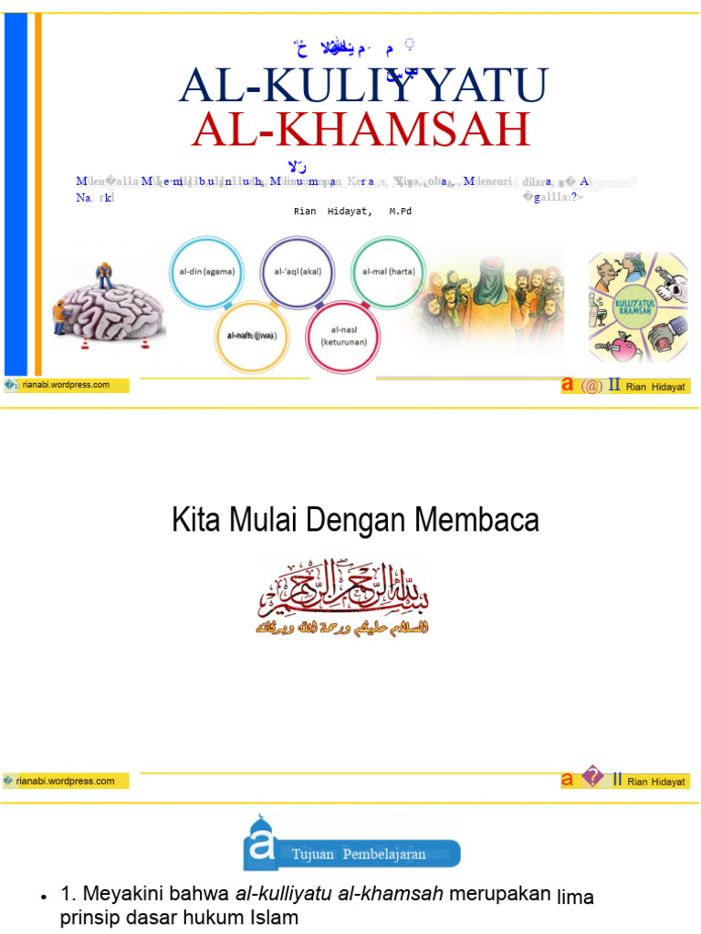 09 Bab Ix Menerapkan Al-Kulliyatul Al Khamsah Dalam Kehidupan Sehari ...
