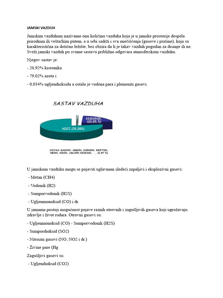 Jamski Vazduh | PDF