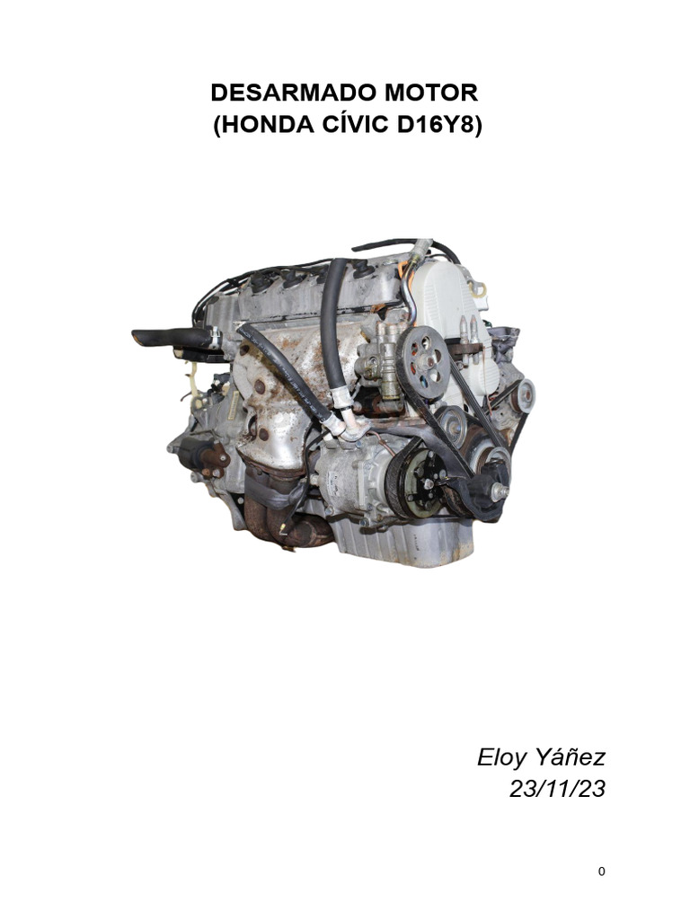 Desarmado Motor | PDF | Embrague | Distribuidor