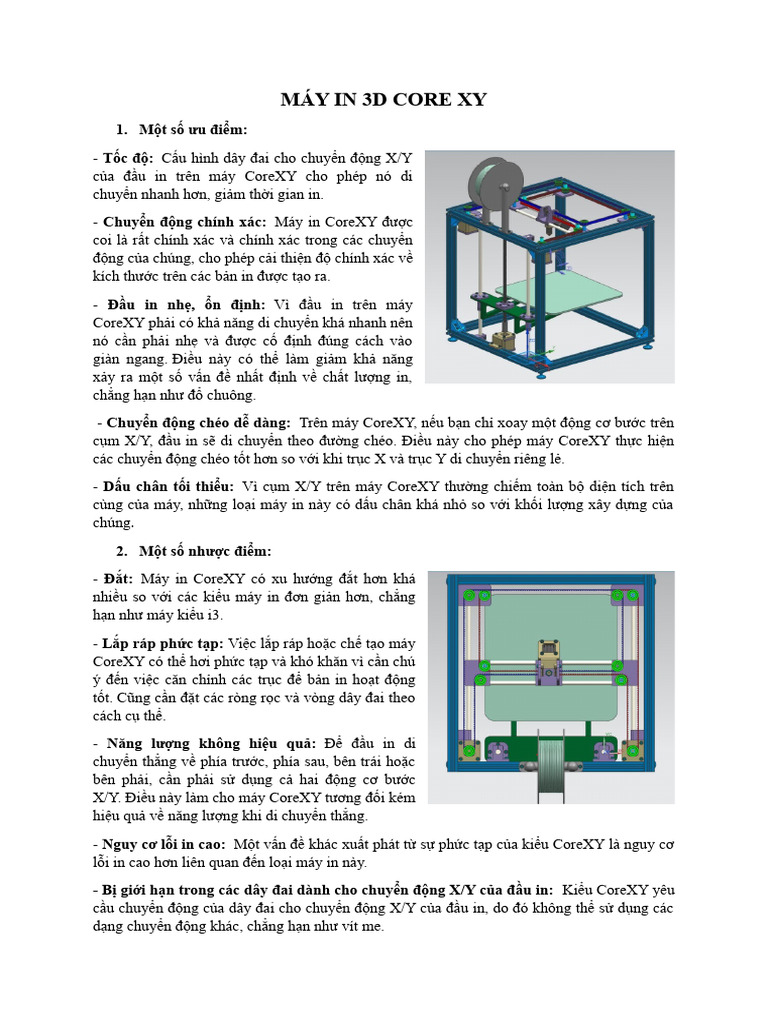 Bao Cao May in 3d Core Xy | PDF