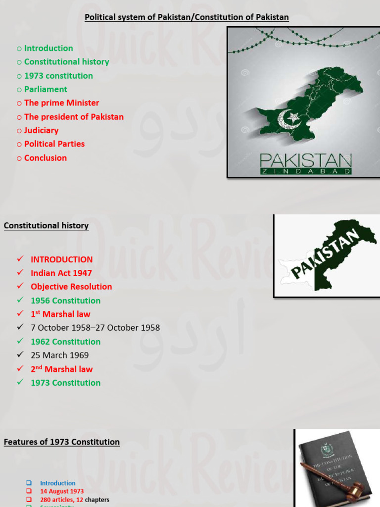 Overview of Pakistan's Political System | PDF | Politics | Law