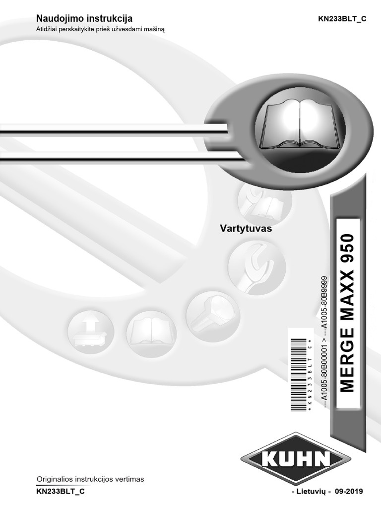 Kuhn Merge Maxx 950 Instruction | PDF