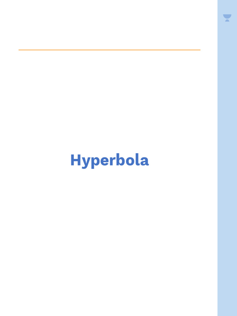 Maths Hyperbola | PDF | Ellipse | Differential Geometry