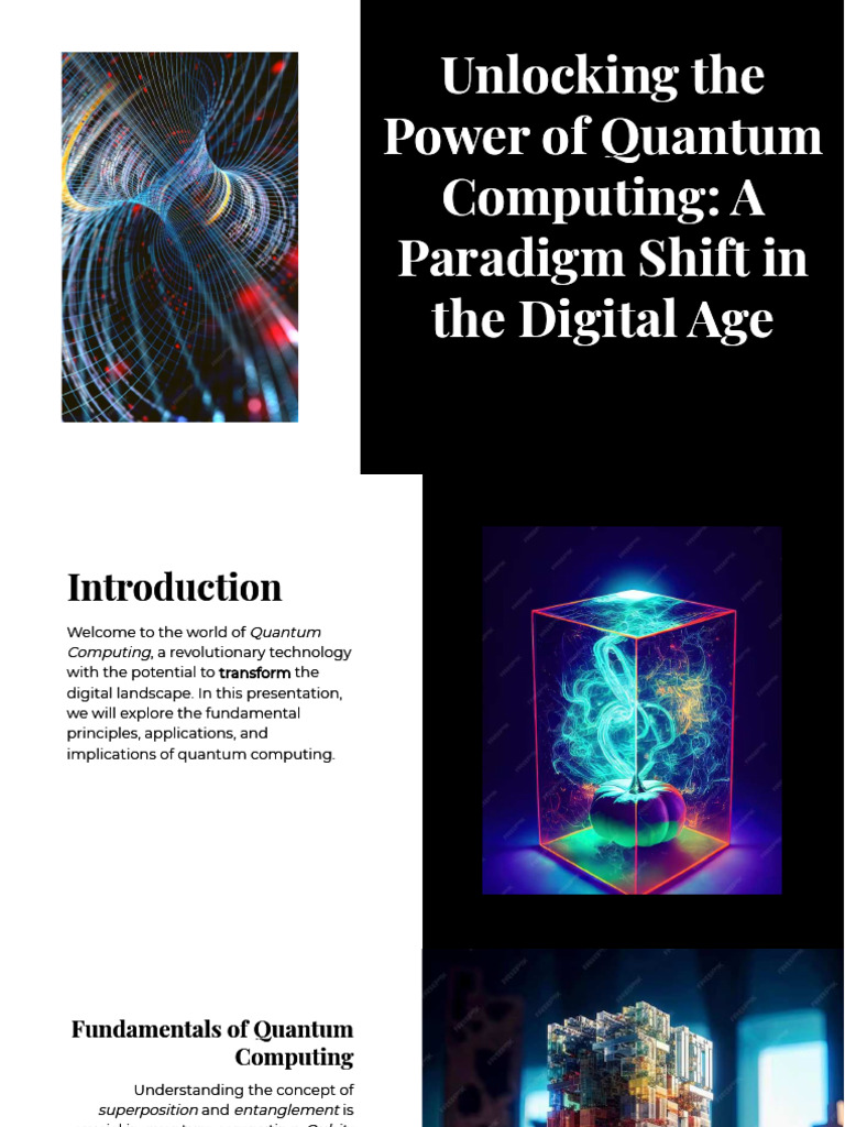 Wepik Unlocking The Power of Quantum Computing A Paradigm Shift in The Digital Age ...